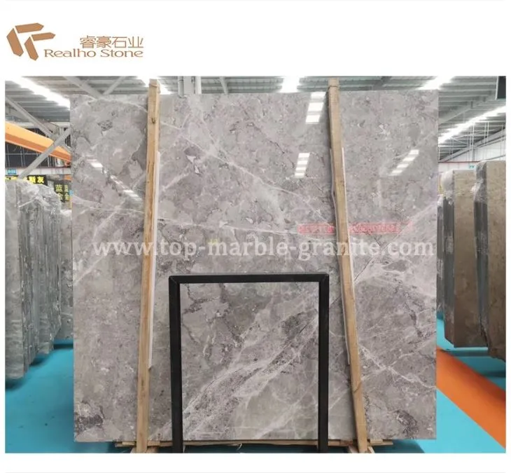 Hotel Project Athena Light Grey Marble Slabs Proveedores y fabricantes ...
